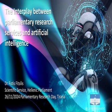 The Interplay between parliamentary research services and artificial ...