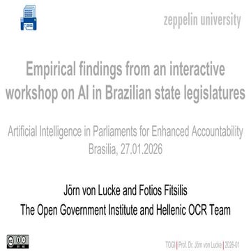 Empirical findings from an interactive workshop on AI in Brazilian ...