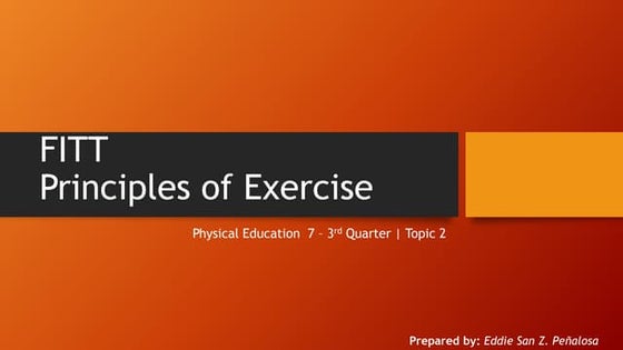 health optimizing physical education 3 module 3 | PPTX