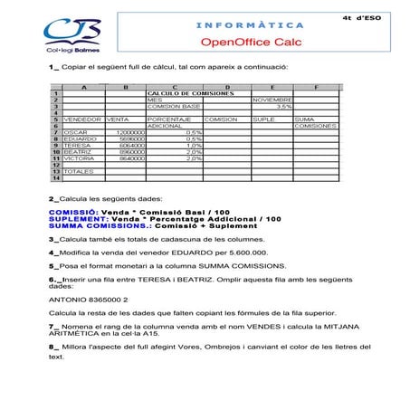Fitxa 3.operacions bàsiques i cel·les fixes | PDF