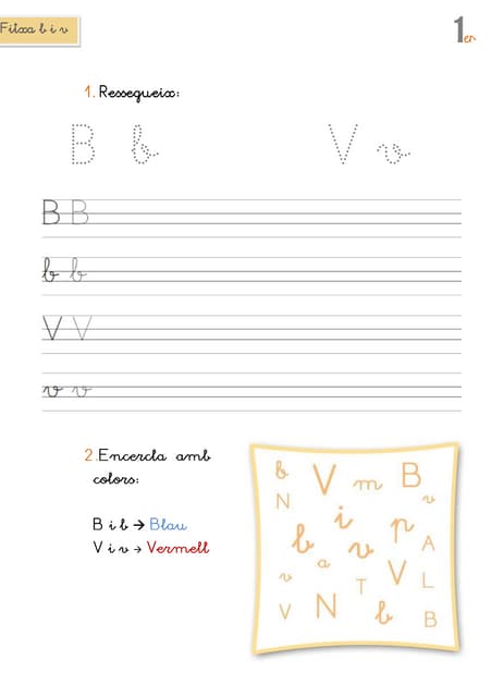 Fitxa ortogr b v 2n | PDF
