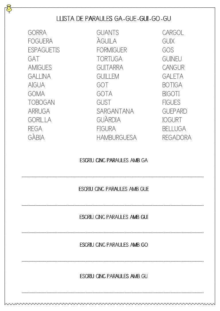 ga, go, gu gue, gui