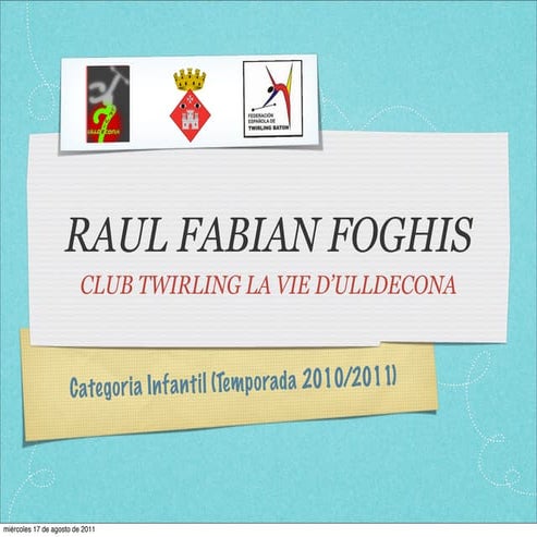 Fitxa raul fabian foghis | PPT