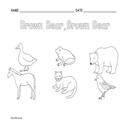 Brown Bear Worksheets | DOC
