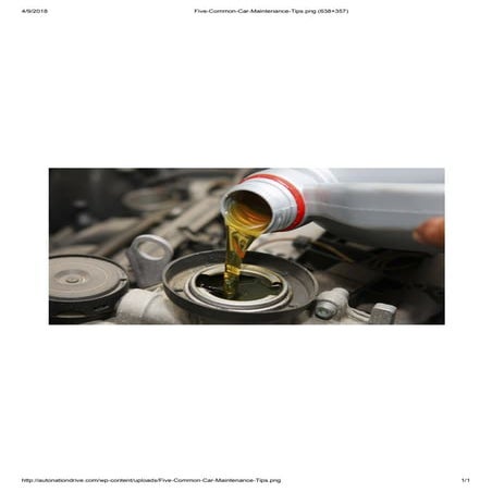 Common maintenance tips | PDF