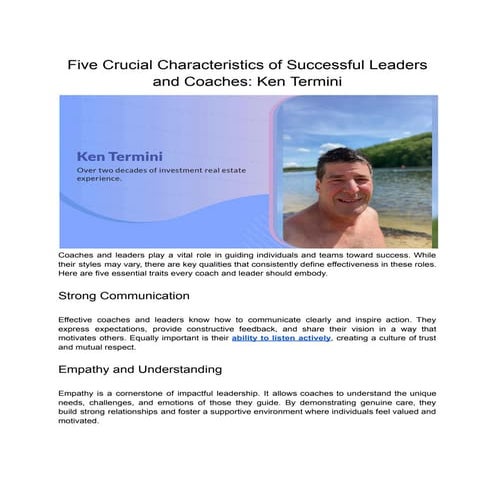 Five Crucial Characteristics of Successful Leaders and Coaches_ Ken Termini.pdf
