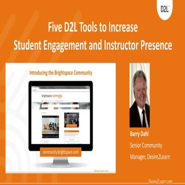 Five D2L Tools to Increase Student Engagement and Instructor Presence ...