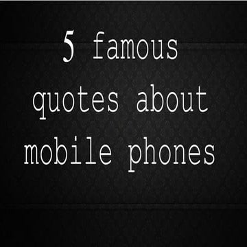 Five famous quotes cellular country complaints | PPT