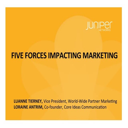 Five Forces Impacting Marketing | PDF