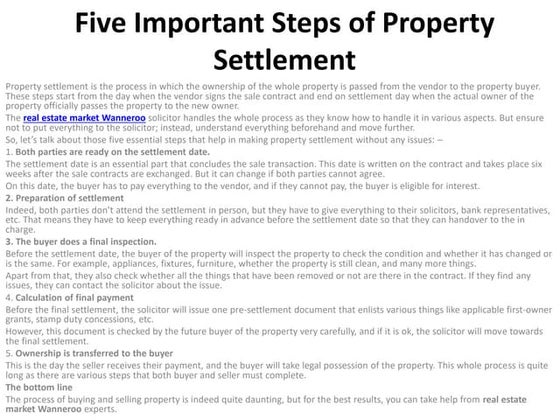 Buyers Advice - Transfer of property (Revised) | PDF