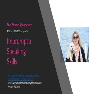 Five impromptu techniques | PPTX