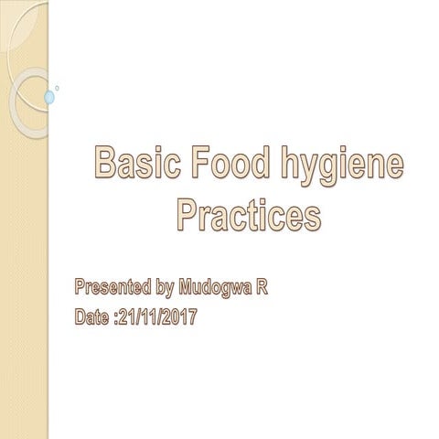 Five keys to safer food | PPTX