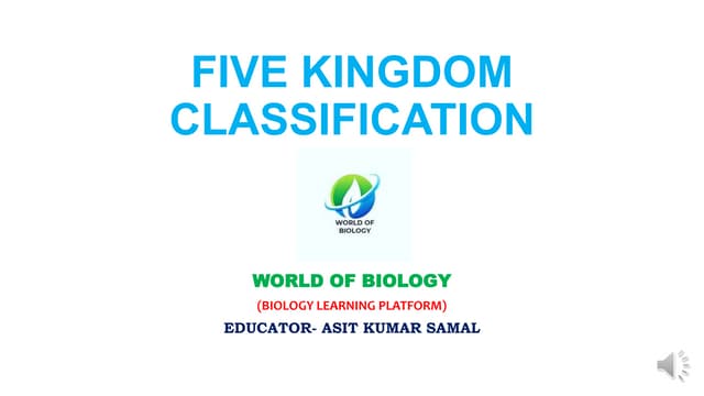 Five kingdom Classification | PPT