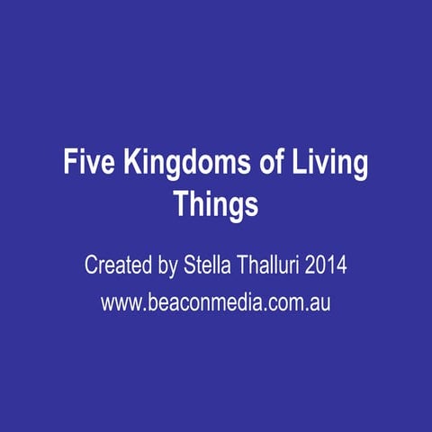 five kingdoms classification.made easyppt | PPT