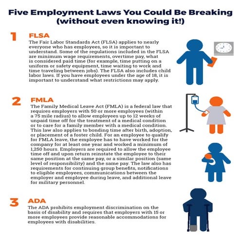 Five Employment Laws You May be Breaking (without even knowing it ...