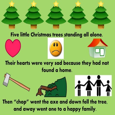 Five little christmas trees | PPT