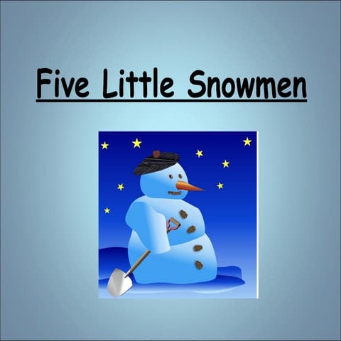 Five little snowmen | PPT