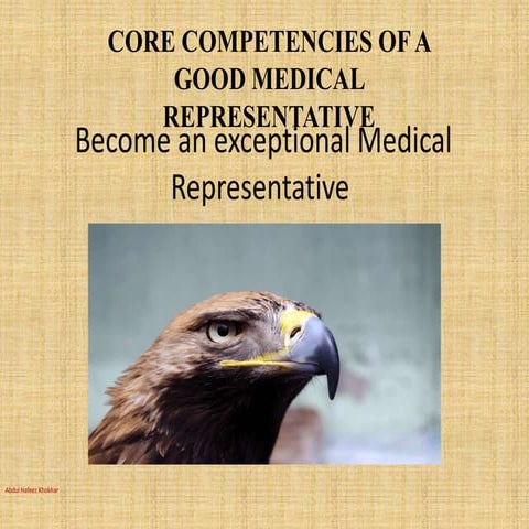 Core Competenceis of good Medical Rep | PPTX