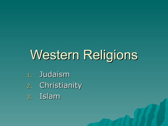 5 Major World Religions | PPTX