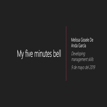 Five minutes bell ingles | PPT