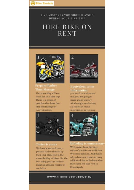Five mistakes you should avoid during your bike trip | PDF Five mistakes you should avoid during your bike trip | PDF