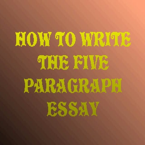 Five Paragraph Essay | PPT | Museums & Galleries | Attractions
