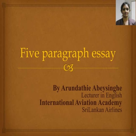 Five paragraph essay | PPT