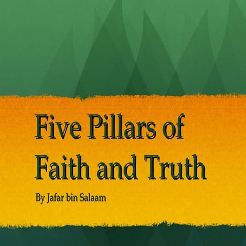 Five pillars of faith and truth | PPS