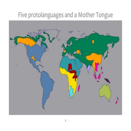 Five protolanguages and a mother tongue | PPT | Free Download
