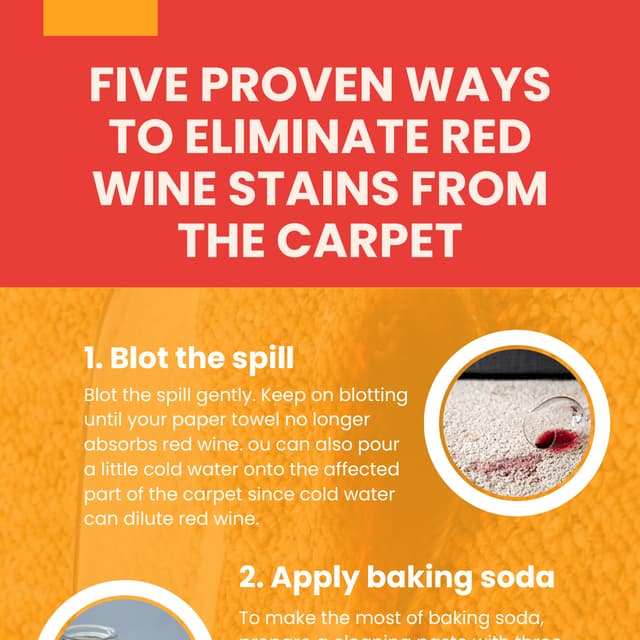 Five Proven Ways to Eliminate Red Wine Stains from the Carpet | PDF