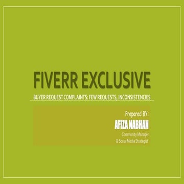 FIVERR exclusive: few buyer request at fiverr | PPTX