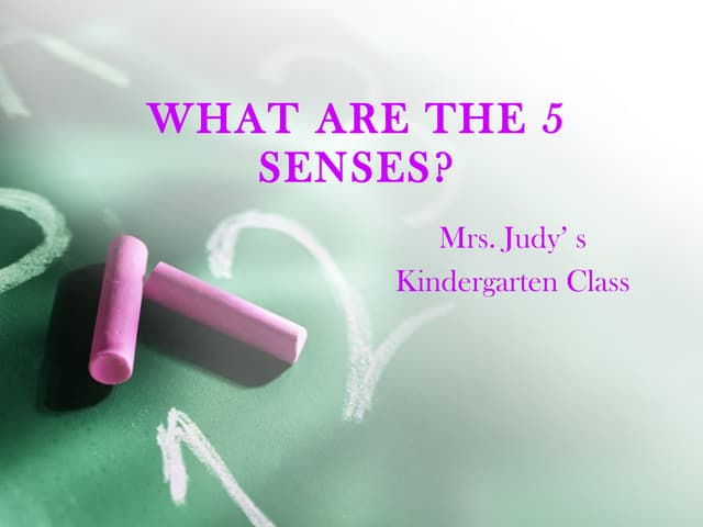 The Five Senses Powerpoint | PPTX