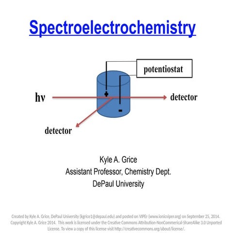 Five Slides About Spectroelectrochemistry (SEC)_0.pptx | Chemistry ...