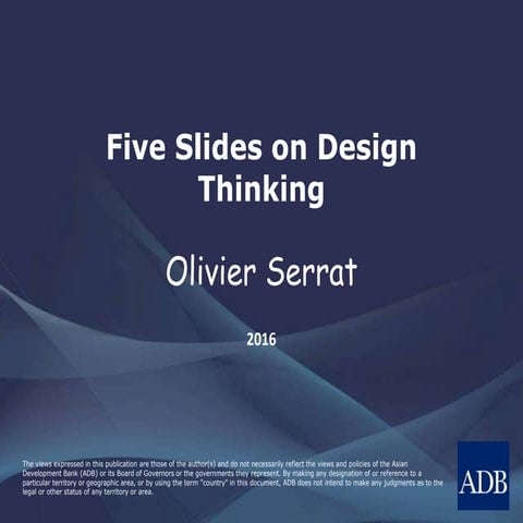 Five Slides on Design Thinking | PPTX