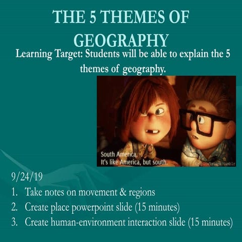 5 themes of geography | PPTX