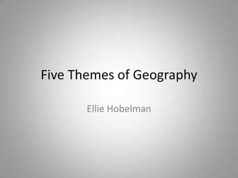 Five things of geography | PPT