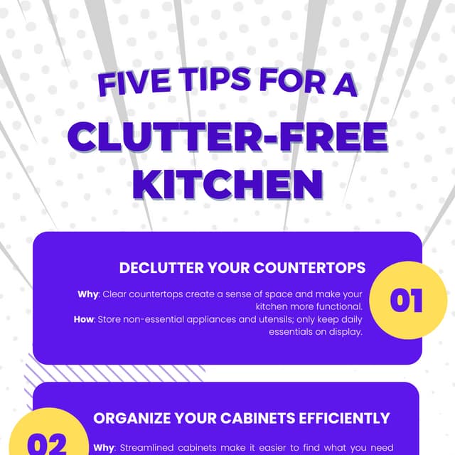 Five Tips For a Clutter-Free Kitchen | PDF