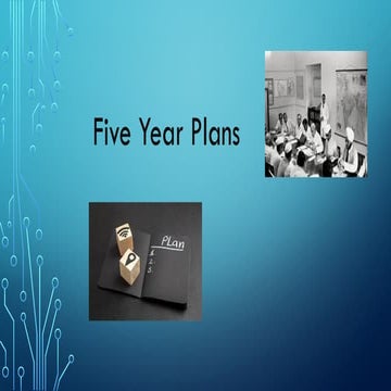 Five year plans of India | PPTX