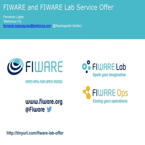 FIWARE and FIWARE Lab service offer | PPT
