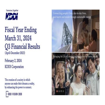Financial Results for the Third Quarter of the Fiscal Year Ending March ...