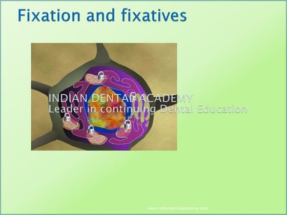Fixation & fixatives in histopathology, dr naveen reddy | PPTX