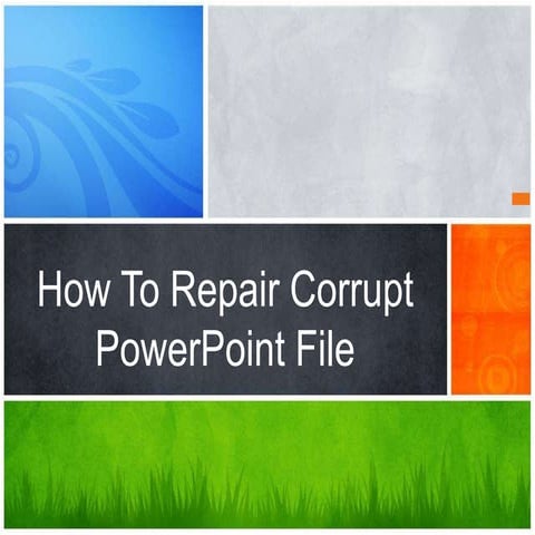 Fix corrupt power point file | PPTX | IT and Internet Support | Internet
