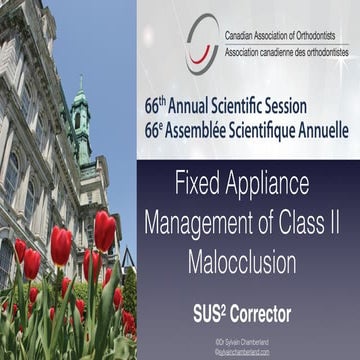 Fixed applicance management of class II correction | PDF