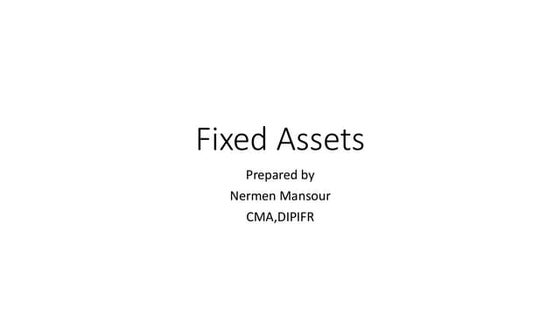Overview to the Oracle Fixed Assets Module | PPTX