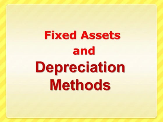 B1 Fixed Assets | PDF