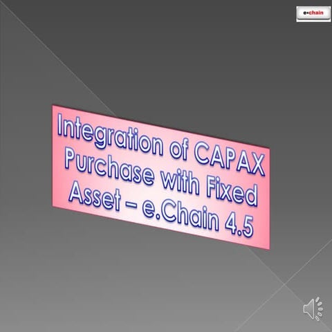 Fixed asset with capax | PPSX