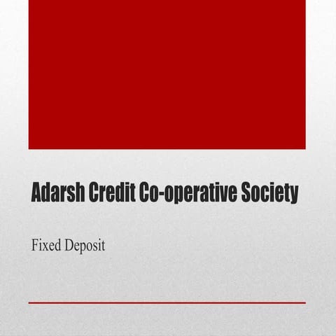 Fixed deposit | PPTX