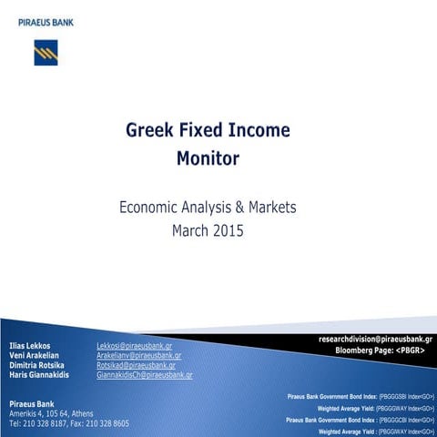 Greek Fixed Income Monitor | PPT