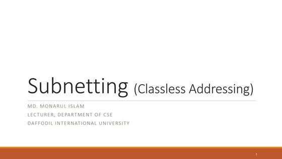 Subnetting Flsm And Vlsm With Examples Pptx Computer Networking Computing