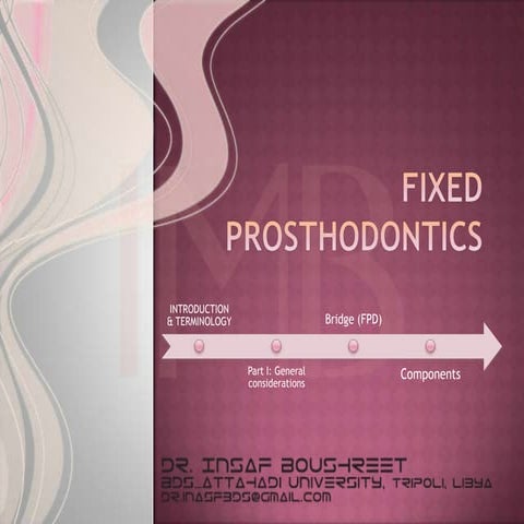 Fixed prosthodontics lesson 5 | PPSX